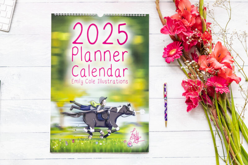 2025 Horse Planner Calendar - Emily Cole Illustrations